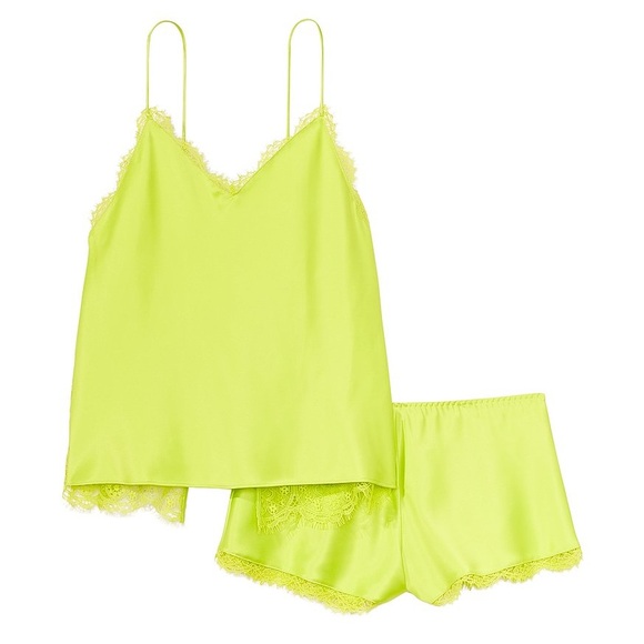 Victoria's Secret | Intimates & Sleepwear | Satin Laceback Cami Set ...